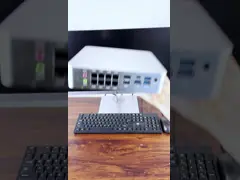 Intel Core i7-8705G With 8 LAN 2 HDMI 1 DC DDR4 64GB RAM Industrial Mini PC