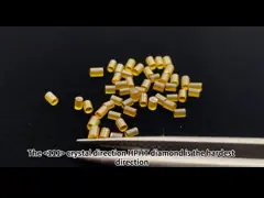 Single Crystal Yellow HPHT Lab Grown Diamonds For Wire Drawing Die