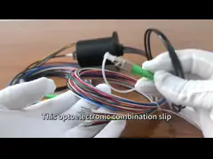 56mm OD fiber-optic electrical combination slip ring, operating wavelength 840