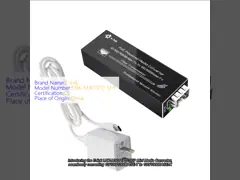 Mini 10/100/1000BASE-T to 100/1000BASE-X SFP Fiber Media Converter with PoE Powered Function