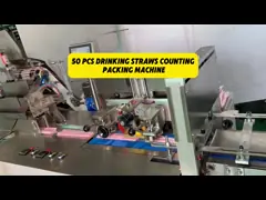 China 1 - 100 Pieces Straws Automatic Counting And Packing Machine 220V 3KW for sale
