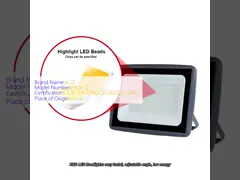 China A large-area lighting projector lamp with foldable angle, easy installation, low electricity consumption, and customizable products for sale