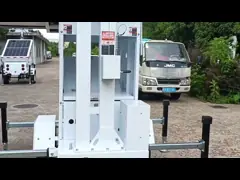 Trailer Mounted Light Towers Renewable Energy Solar Light Tower LED Mobile Light Tower