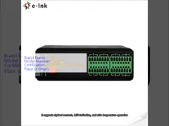 China Industrial DIN-Rail 1~16Ch Contact Closure over Fiber Converter for sale