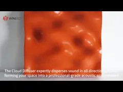 Eco Friendly Wood Acoustic Diffuser Panels , Sound Diffuser Wall Panels 600x600mm