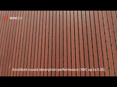 Eco-friendly and Stylish Grooved Acoustic Panel for Auditorium Church Theater