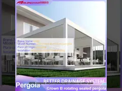 Waterproof Windproof Aluminium Pergola Product Feature Aluminum Perforated Sheet in Black