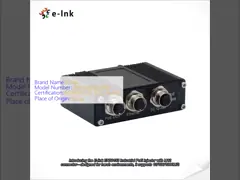 EN50155 Industrial 10/100/1000M/2.5G/5G/10G 30W PoE Injector with M12 connector