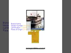 China 128x128 Resolution Small TFT Displays SPI Interface TFT Touch Panel 1.44 Inch for sale