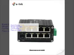 Mini Industrial Managed 8-Port 10/100/1000T 802.3at PoE + 2-Port 100/1000X SFP Ethernet Switch