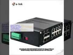 Industrial L2+ 8-Port 10/100/1000T + 4-Port 1000X SFP Managed Ethernet Switch