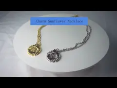 Custom Blank Vintage Sublimation Sunflower Locket Necklace Personalized Locket With Photo