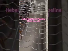 China 10 Lines Concrete Weight Coating Mesh In Rolls Pipeline Reinforced Mesh High Tensile Strength for sale