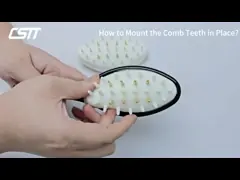 China 1.8W LED Light Therapy Comb EMS Vibration Hair Brush With Removable Comb for sale