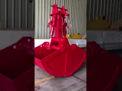 China Excavator Attachments 1-1.5cbm Clamshell Grab Bucket, Shell Bucket, Hydraulic Clamshell Excavator Bucket for 20-30ton Excavator for sale