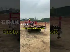 China 720mm Width Steel Rubber Crawler Track Undercarriage 1.5T Capacity with 35° Slope Angle for Construction Equipment for sale