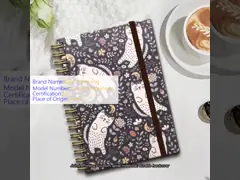 China Lined Paper Spiral Hardcover Notebook Personalization Option Custom Cover Art 300gsm Cover Weight for sale