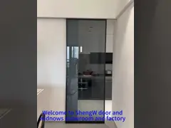 Narrow edge sliding door