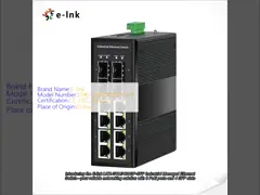 Industrial 8-port 10/100/1000T 802.3at PoE + 4-port 100/1000X SFP Managed Ethernet Switch