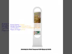 48 pulgadas de transparencia OLED señalización 1920*540 auto emisión con diseño elegante