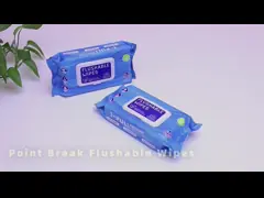 China Factory Customization Adult flushable Wipes 42pcs Flushable adult wet wipes for sale