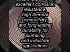 Tube Tolerance ±0.1mm Copper-Nickel Tubing For Corrosion Resistance