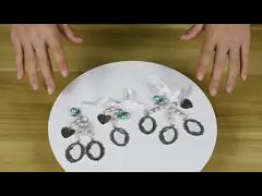 China Pearl Pendant Wedding Bouquet Charm Photo Pendants DIY Sublimation Wedding Bouquet Charms for sale