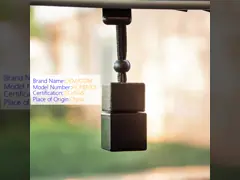 8ml τετραγωνικό ματ μαύρο μπουκάλι αρώματος αυτοκινήτου τετραγωνικό μενταγιόν για αυτοκίνητο αιθέρια έλαια κρεμασμένο με κάλυμμα