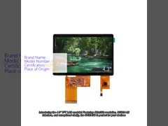 China 4.3 Inch IPS TFT Display 480x272 Resolution LCD Display Modules High Brightness With RGB Interface for sale