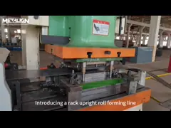 High Precision Rack Roll Forming Machine with 18 Forming Stations and 70mm Shaft Diameter