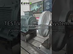 TEST VIDEO Coreless Permanent Magnet Generator Hybrid System
