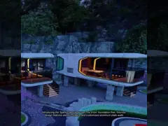 Casa capsula spaziale di 8 tonnellate con tenda elettrica senza fondazione