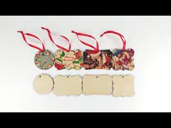 China Plywood Wooden Hanging Ornament Personalised Hanging Christmas Tree Decoration For Sublimation Heat Transfer for sale