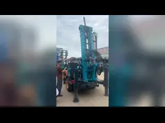 Tire type water well drilling rig is easy to move