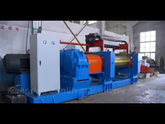 China Automatic PLC Control Two Roll Open Rubber Mixing Mill Rubber Processing Machine for sale