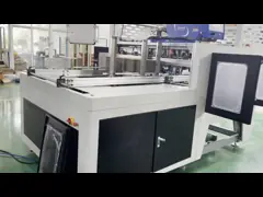 China Fully Automatic Corrugated Box Making Fruit Carton Corrugated Box Folding Machine With Automatic Stacker for sale