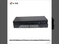 24Ch POTS ((FXO/FXS) Telefono por fibra óptica