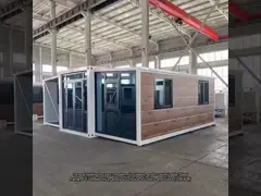 Modern Prefab Folding House with EPS/PU/Rock Wool Insulation