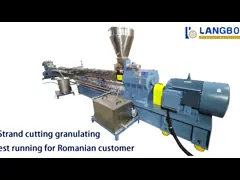 China 250 Kg / H Output Plastic Pellet Making Machine , 55 Kw Pet Pelletizing Machine for sale