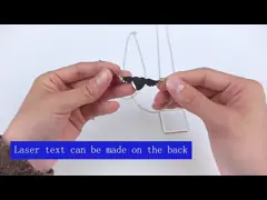 China Jewelry Laser Back Pendant Personalized Angel Wing Necklace Memory Pendant With Wings for sale