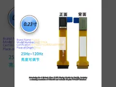 0.23 pulgadas Modulo de pantalla OLED pequeño 640 * 400 39 pines MIPI + I2C Interfaz 300 ~ 5000c / D