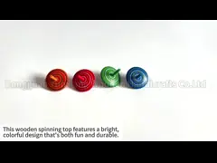 China Custom Wooden Spin Tops for STEM Learning and Sensory Play for sale