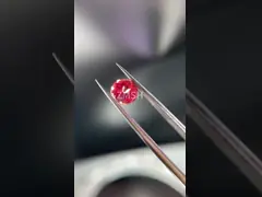 Custom-Cut Synthetic Padparadscha Sapphire for Jewelry