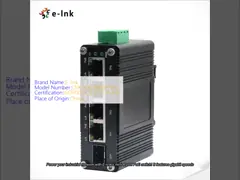 Mini Industrial 4-Port 10/100/1000T 802.3at PoE + 1-Port 100/1000X SFP Ethernet Switch with 12~48VDC Input and Voltage Booster