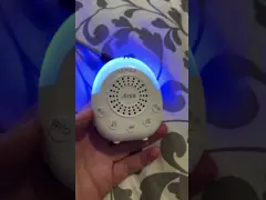 Child Lock White Noise Machine With Five Color Night Light 30 Soothing Sounds Timer Function