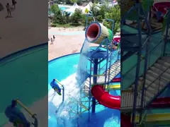 China Hot Sale Fiberglass Pool Water Slide Space Bowl Water Slide Traditional Water Slide for sale