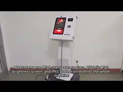 15Quiosco de pago sin efectivo de.6 pulgadas con impresora de pegatinas incorporada cámara micrófono NFC y escáner de código QR a prueba de agua