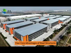 China Lightweight Steel Structure Warehouse with H-Section Beams for sale