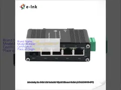 Mini Industrial 4-Port 10/100/1000T + 1-Port 100/1000X SFP Gigabit Ethernet Switch