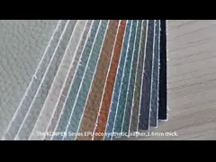 China KUNPEN EPU Eco Artificial Leather 1.6mm Thickness 1.4m Width Solvent-Free Silicone Coating for Furniture for sale